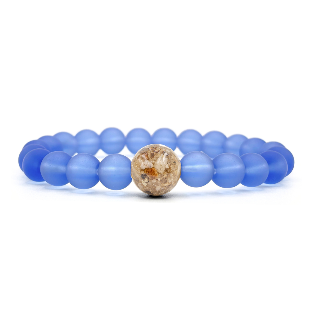 New Jersey Stones + Periwinkle Blue Glass – Homes Bracelets